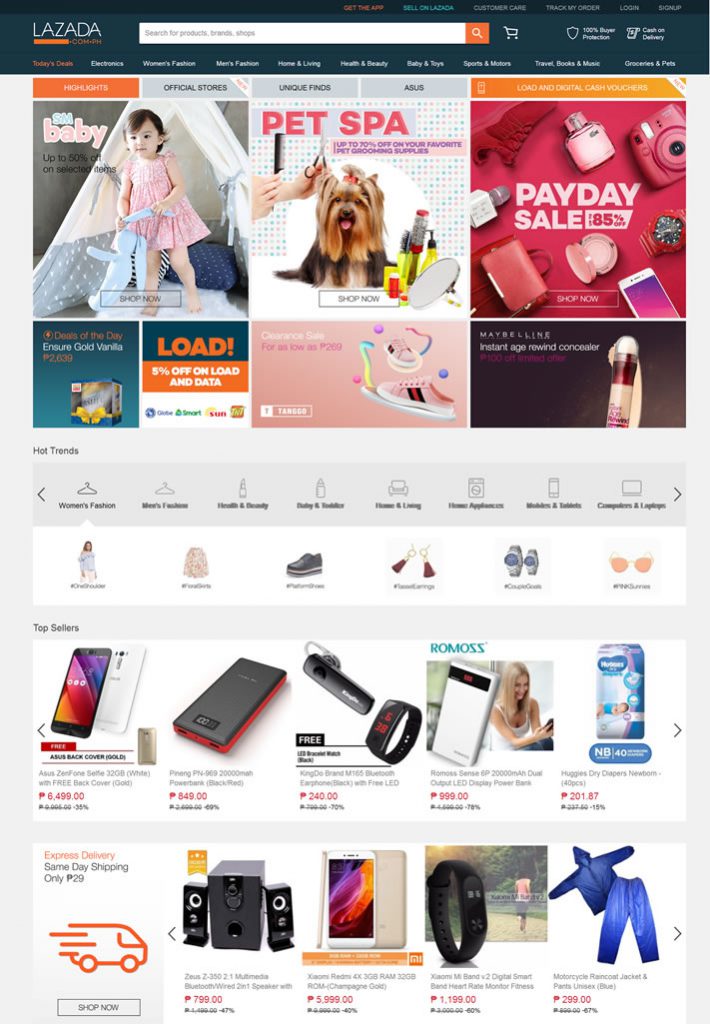 Philippines Online Shopping Site: LAZADA Philippines - World68 Global ...