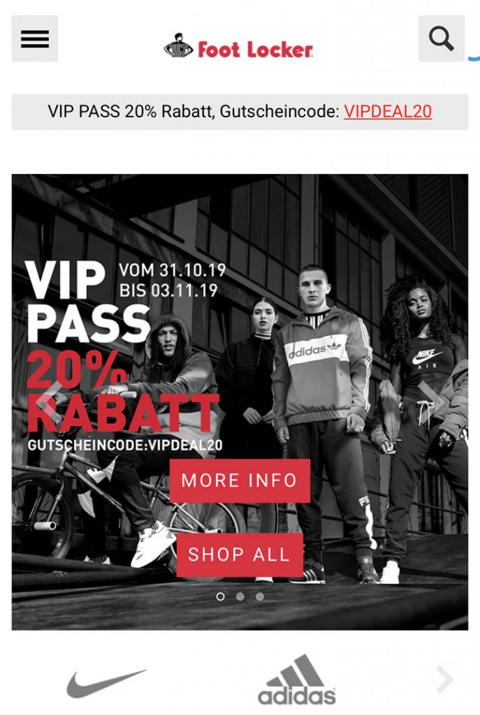 Foot Locker Germany Official Website: American Sportswear and Footwear ...