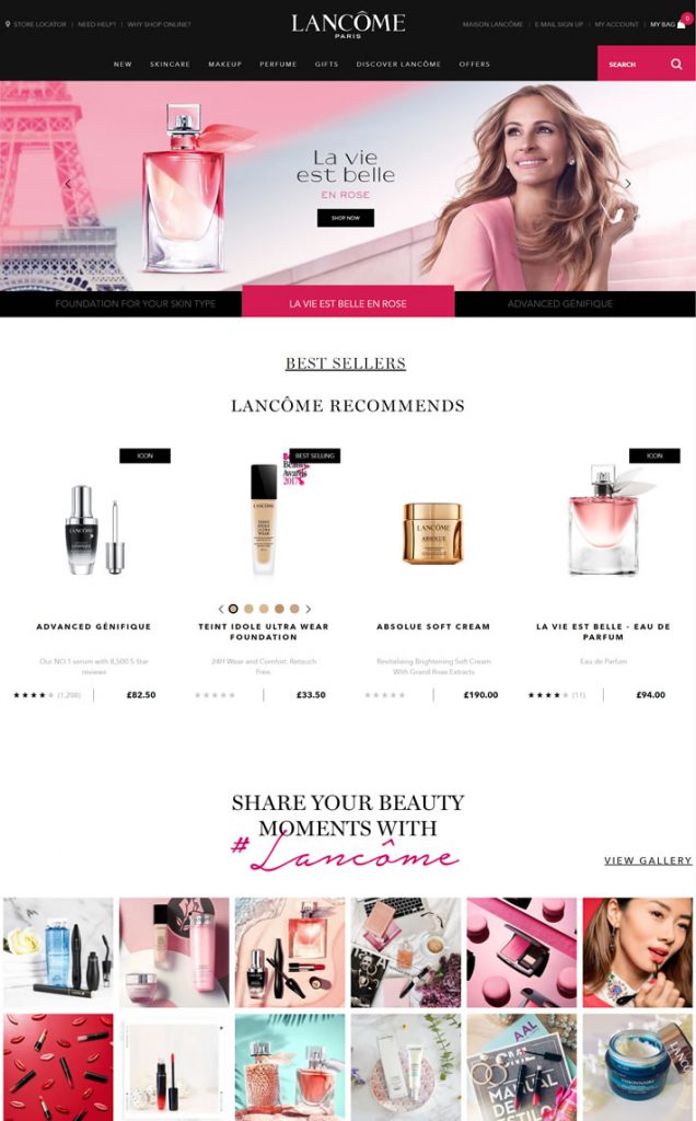 Lancome UK Official Site: Lancôme UK - World68 Global Shopping Websites
