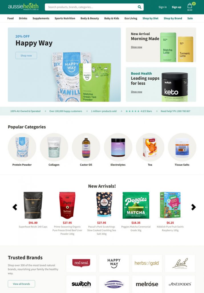 Australia’s Leading Online Health Food & Wellbeing Store: Aussie Health ...